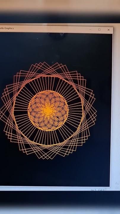 Amazing Python Rangoli.. #code #mcmcomputer #python #rangoli #trend #microsoftoffice #computer ...