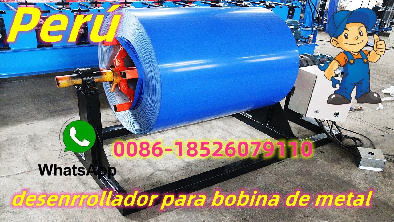 desbobinador manual de aluzinc bobinas desbobinadeira de bobina de ...