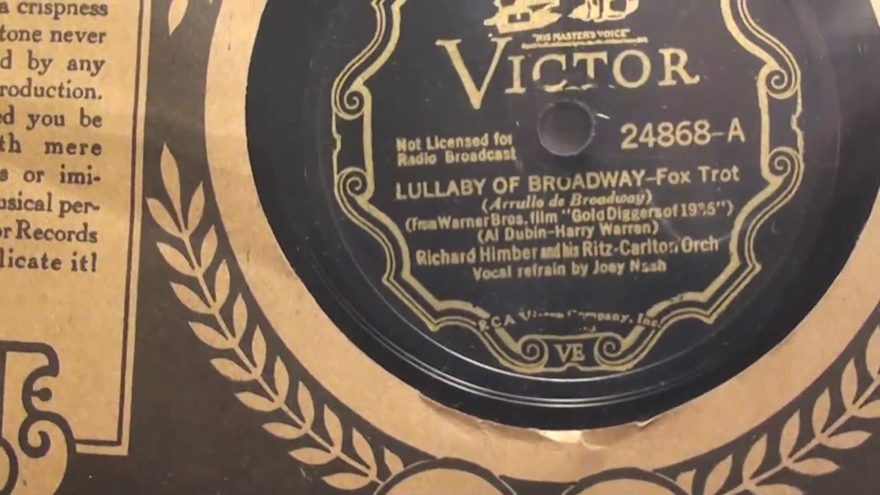 Lullaby of Broadway - Richard Himber - 1935 - YouTube