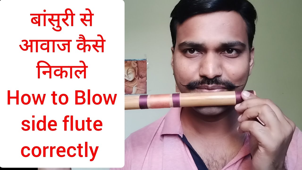 how to blow side flute Beginners flute lesson 1 - YouTube