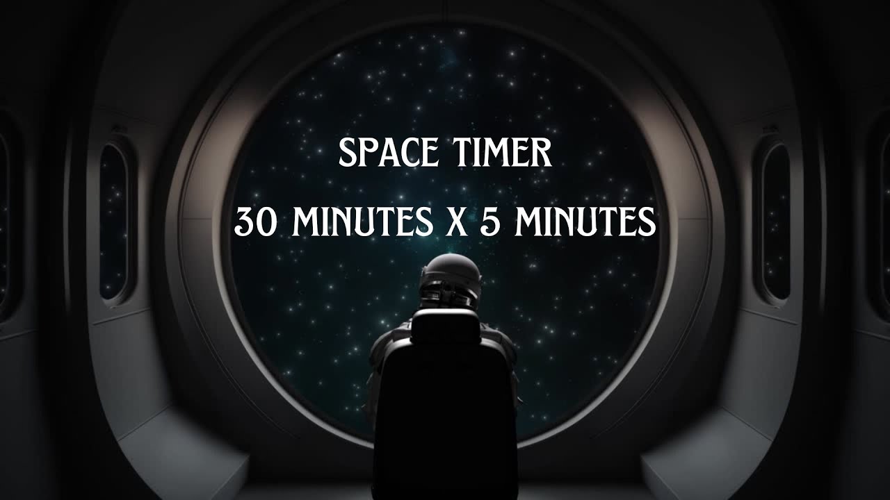 Space Timer Pomodoro Method 30 minutes x 5 Minutes - YouTube