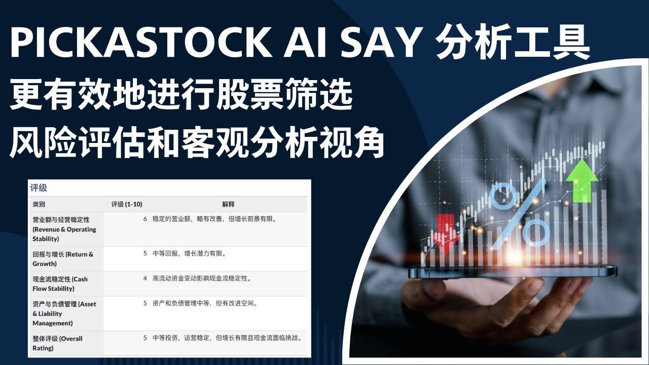 PICKASTOCK AI Say 分析工具更有效地进行股票筛选风险评估和客观分析视角 - YouTube