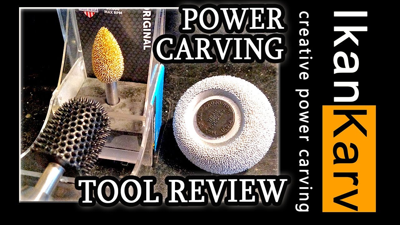 Power Carving Tool Review - Dremel rotary - Kutzall Carving burrs - Die ...