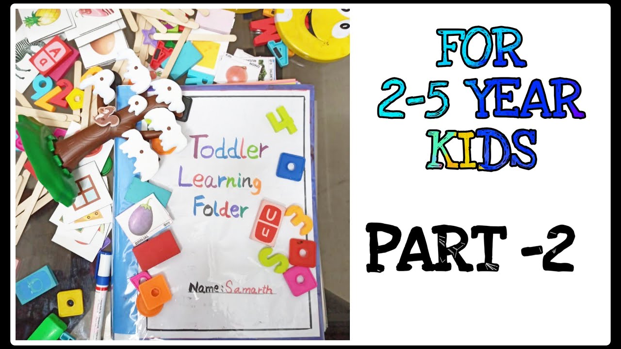 Toddler learning folder||easy home schooling||real mom - YouTube