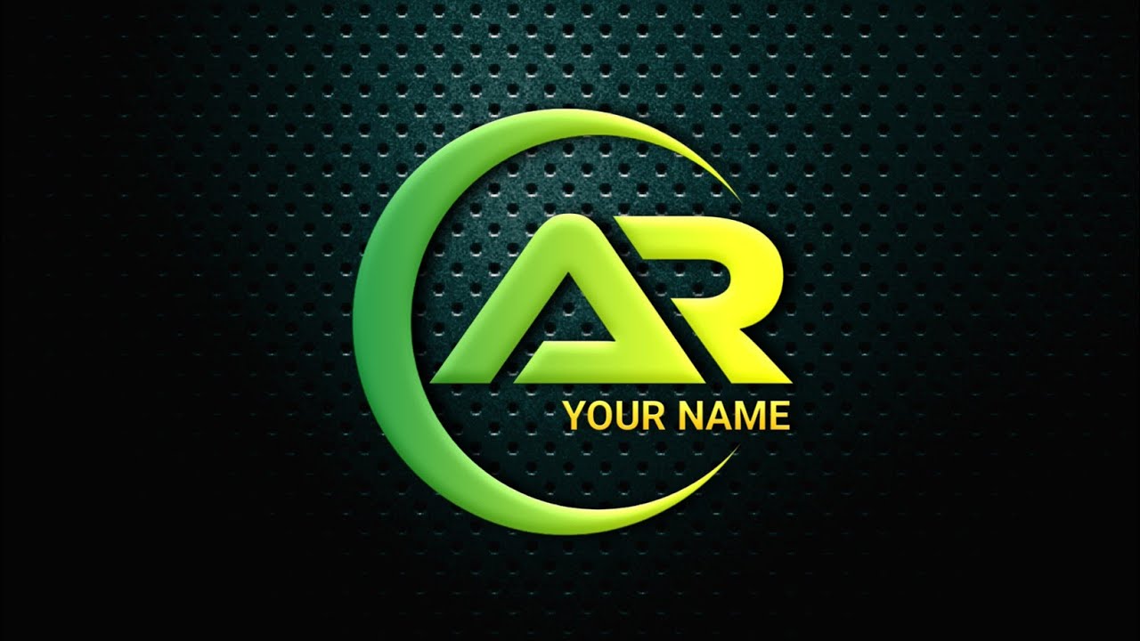 Cara Buat Logo Inisial Nama di Pixellab HP Android |Letter AR - YouTube