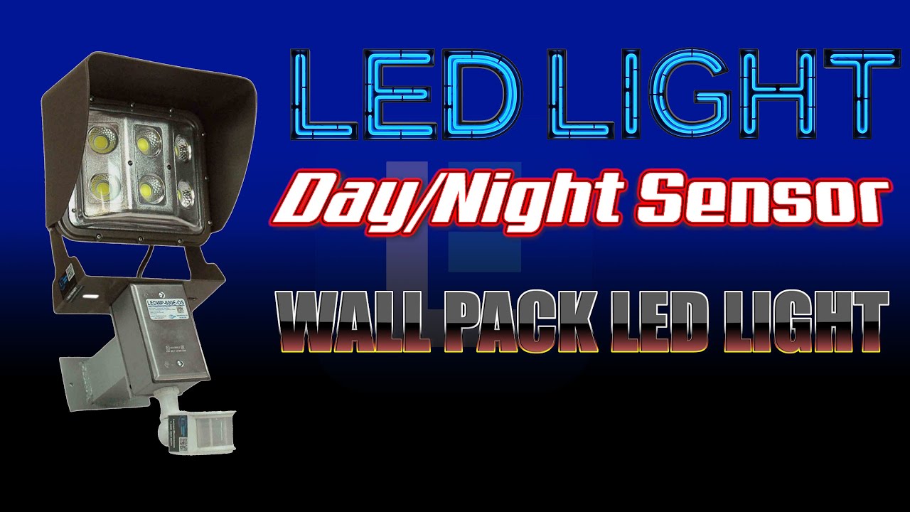LED Wall Pack Light with Glare Shield & Motion Sensor - U-Bracket Mount ...