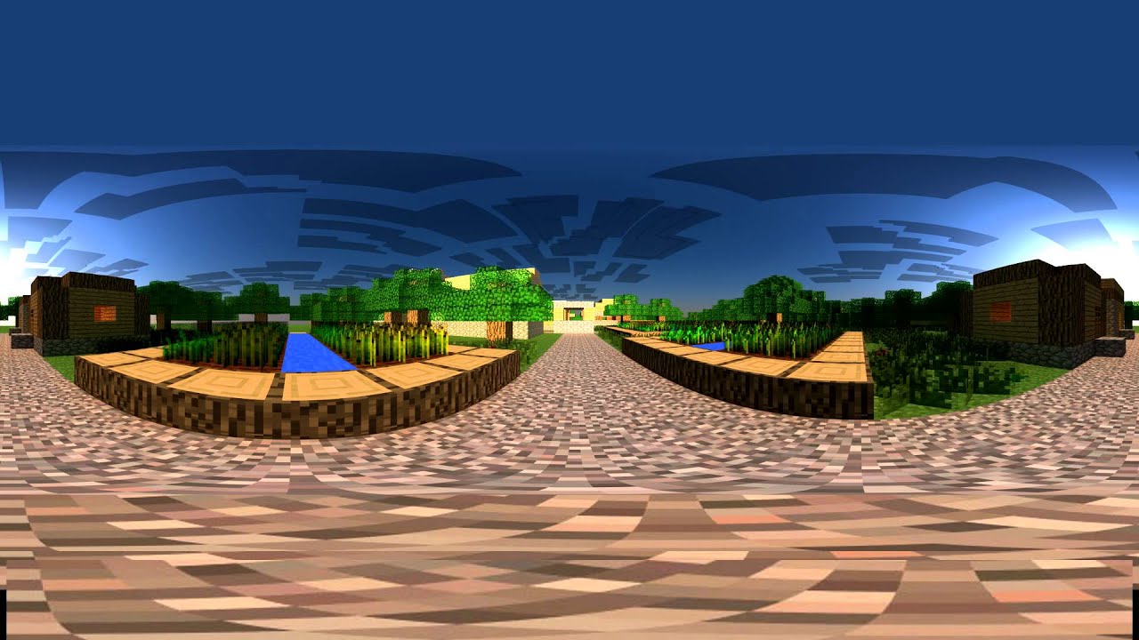 Minecraft 360° VR Animation - Village Walk - YouTube
