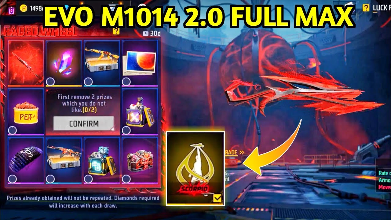 New Evo M1014 Full Upgrade | New Evo M1014 | Free Fire New Event | Ff ...