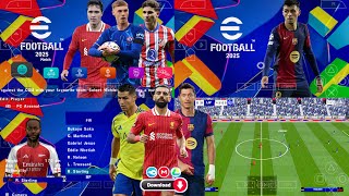 Efootball Pes 2025 Ppsspp Download Update New Kits 24 25 Season New ...