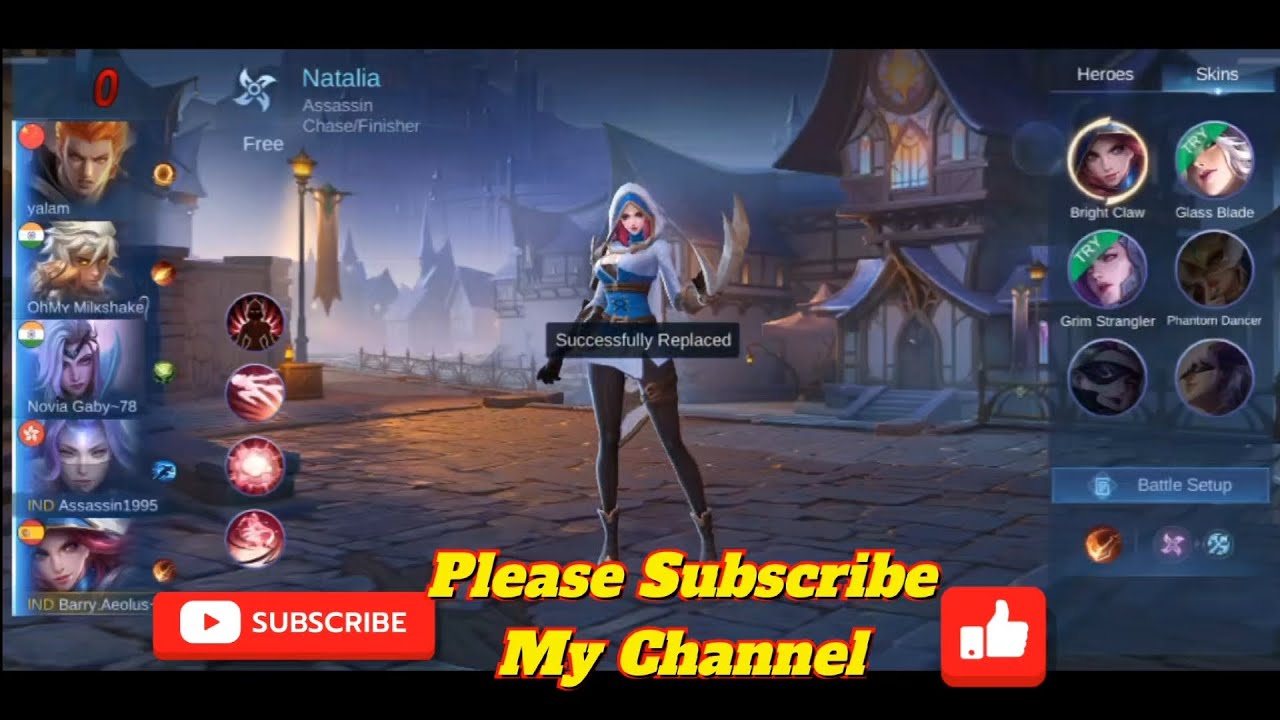 mobile legend natalia hero first match win | natalia hero gameplay ...