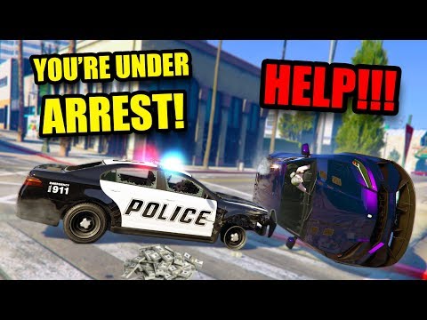 MAKING PEOPLE THINK I'M A REAL COP! *HILARIOUS!* | GTA 5 THUG LIFE #224