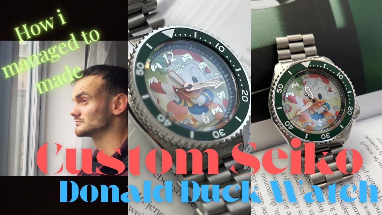 Quack Time : The Custom Seiko Donald Duck Watch ( SRPD59 5 SPORTS ...
