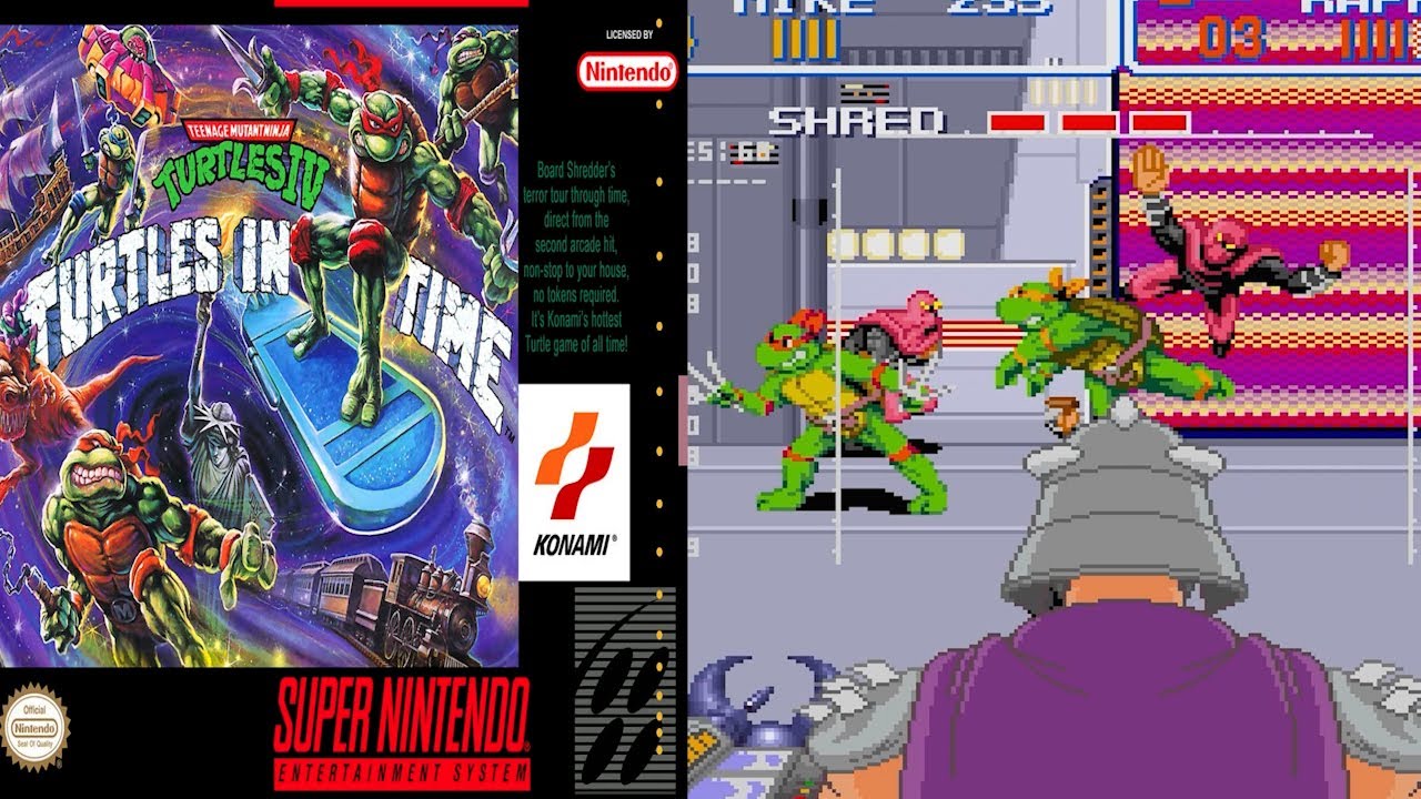 Teenage Mutant Ninja Turtles IV: Turtles in Time [02] SNES Longplay ...
