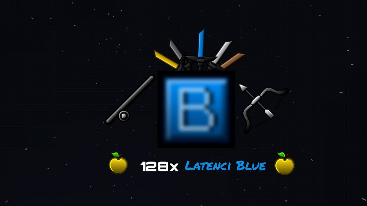 MCPE PvP Texture Pack [1.16+] Latenci Blue 128X by isparkton - YouTube