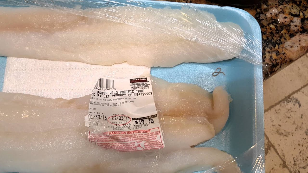 Parasites in cod fish at South Orlando costco - YouTube