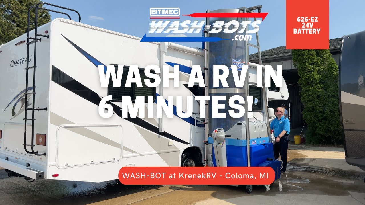 Washing a RV with WashBots - YouTube