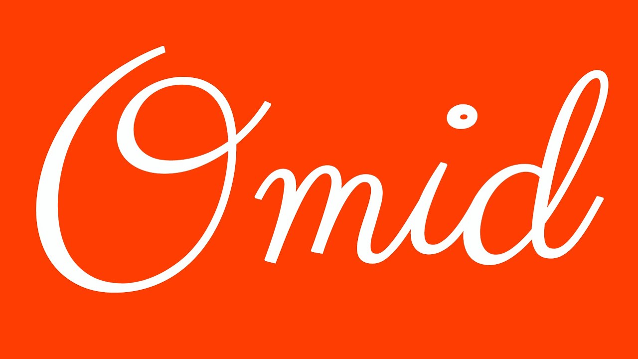Learn how to Sign the Name Omid Stylishly in Cursive Writing - YouTube
