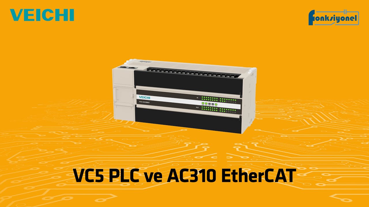 VC5 PLC - AC310 EtherCAT Haberleşme - YouTube