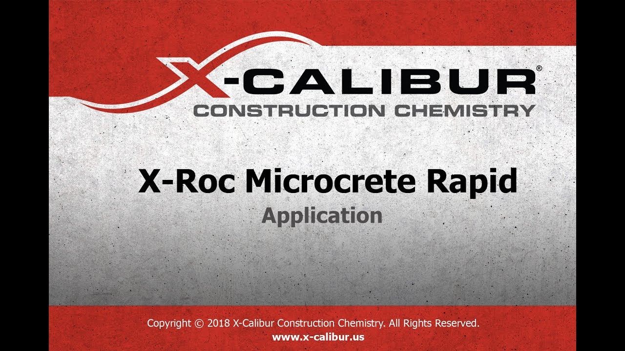 Rapid setting fluid micro concrete | X Roc Microcrete Rapid - YouTube