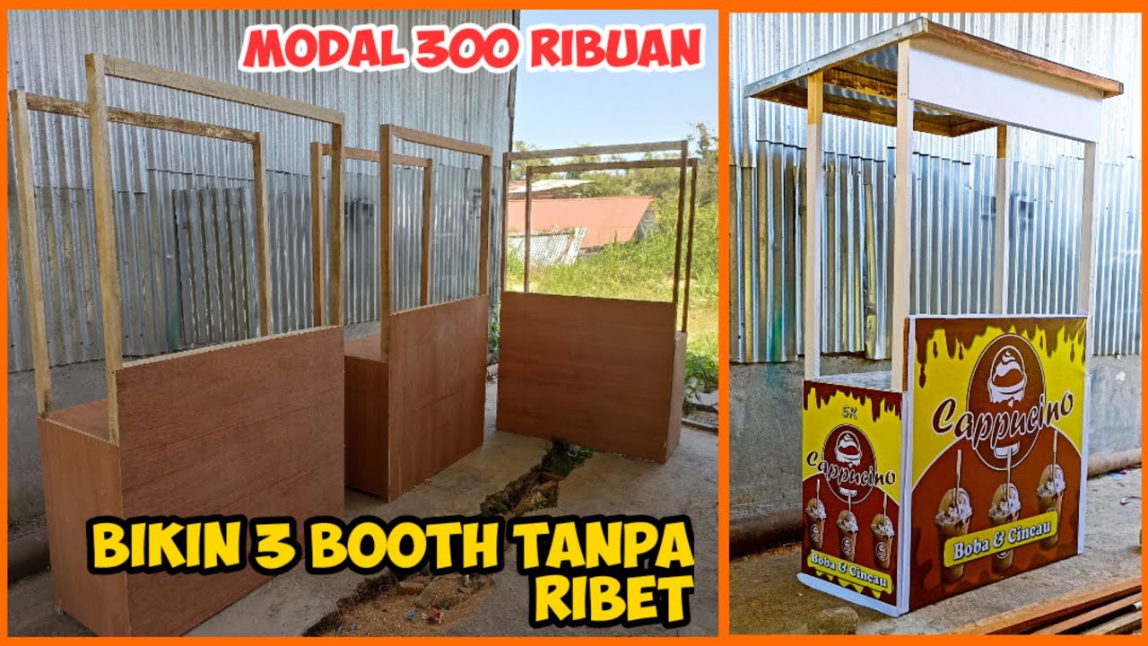 cara simple buat 3 booth sekaligus dengan cara sangat sederhana - YouTube