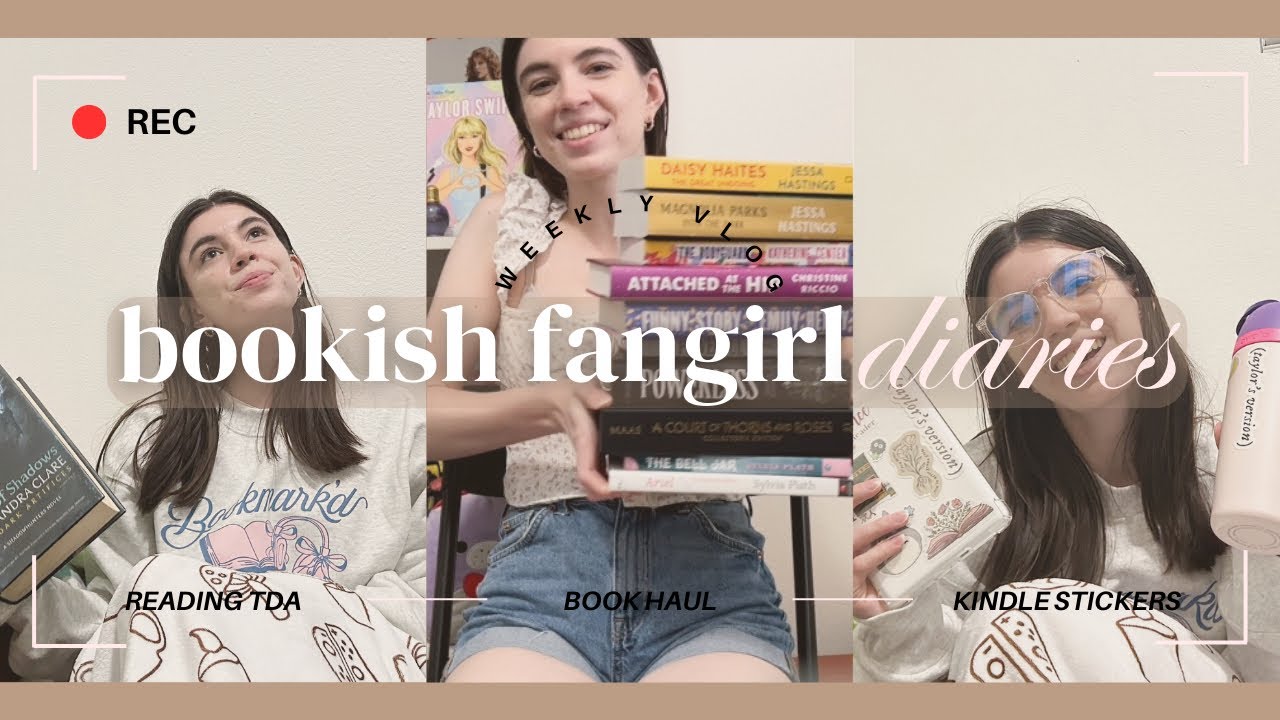 fangirl diaries 📚🤍🎵 | reading tda, book haul, new kindle stickers - YouTube
