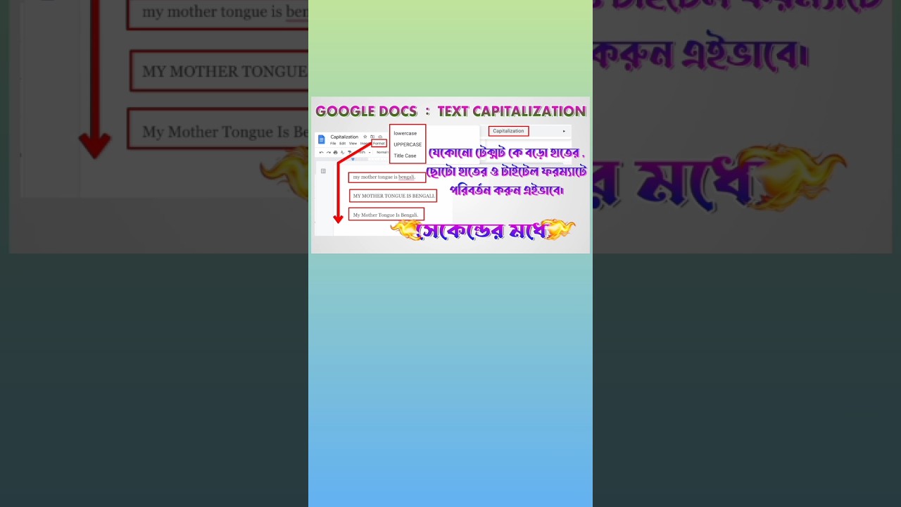 How To Capitalize Each Word In Google Doc s googledocs ChangeCase How To Capitalize Each Word In Google Doc s googledocs ChangeCase