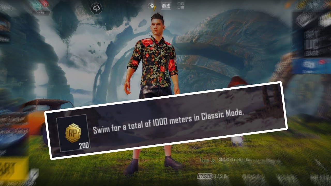 Swim for a total of 1000 meters in Classic Mode || Bgmi RP Mission ...