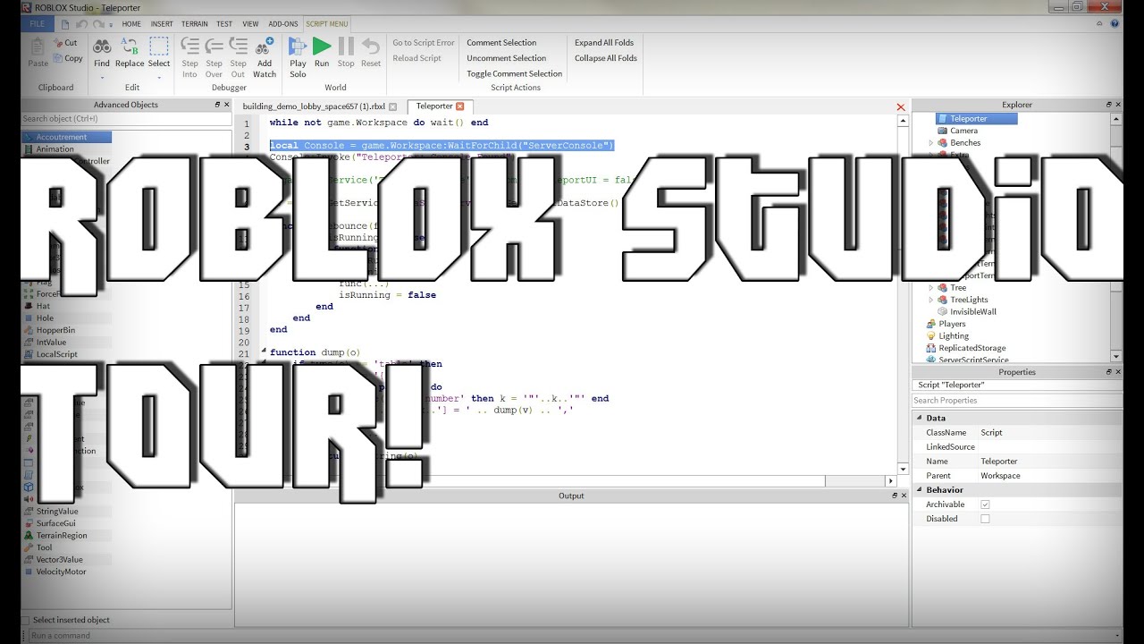 ROBLOX Studio Tour - Episode 1: Home Section - YouTube