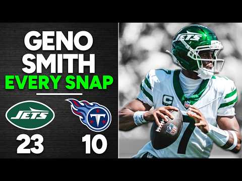 Geno Smith Every Snap - Week 1 - Jets vs Titans Highlights