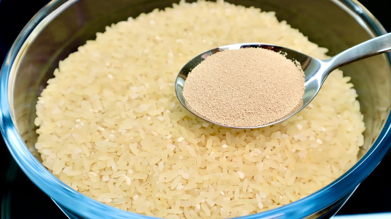 Nur wenige kennen dieses BÄCKEREI-GEHEIMNIS ️ Mische Hefe mit Reis, du ...