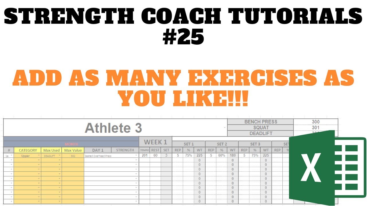 Program Design Tutorial - Huge Exercise List - Strength Coach Tutorials ...