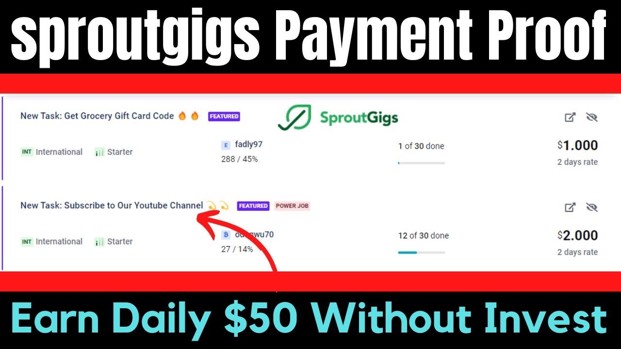 How to Make money on sproutgigs || Earn money through Sproutgigs 2023 ...