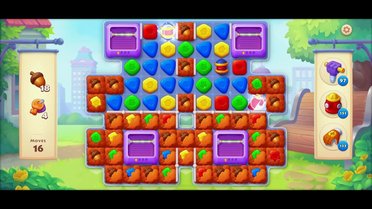 TOWNSHIP Colorful Puzzle Match -3 game level # 1763 - YouTube