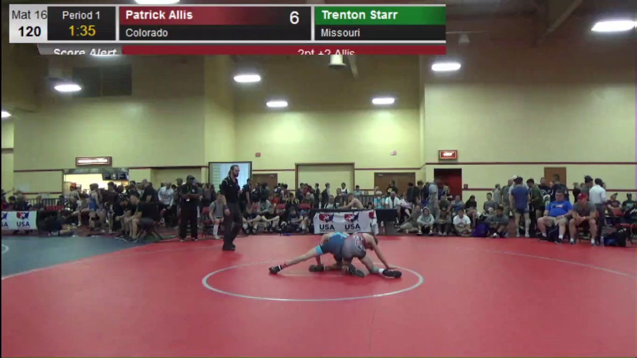 165 Men 120 Patrick Allis Colorado vs Trenton Starr Missouri 4759619104 ...