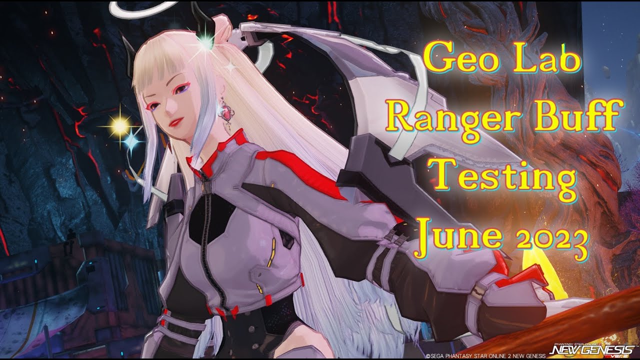 [PSO2 NGS] Geo Lab R2 Ranger class buff testing June 2023 - YouTube