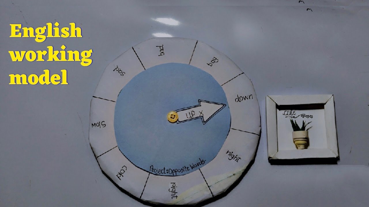 || English tlm model || opposite words working model 🫶🏻 subscribe kar ...