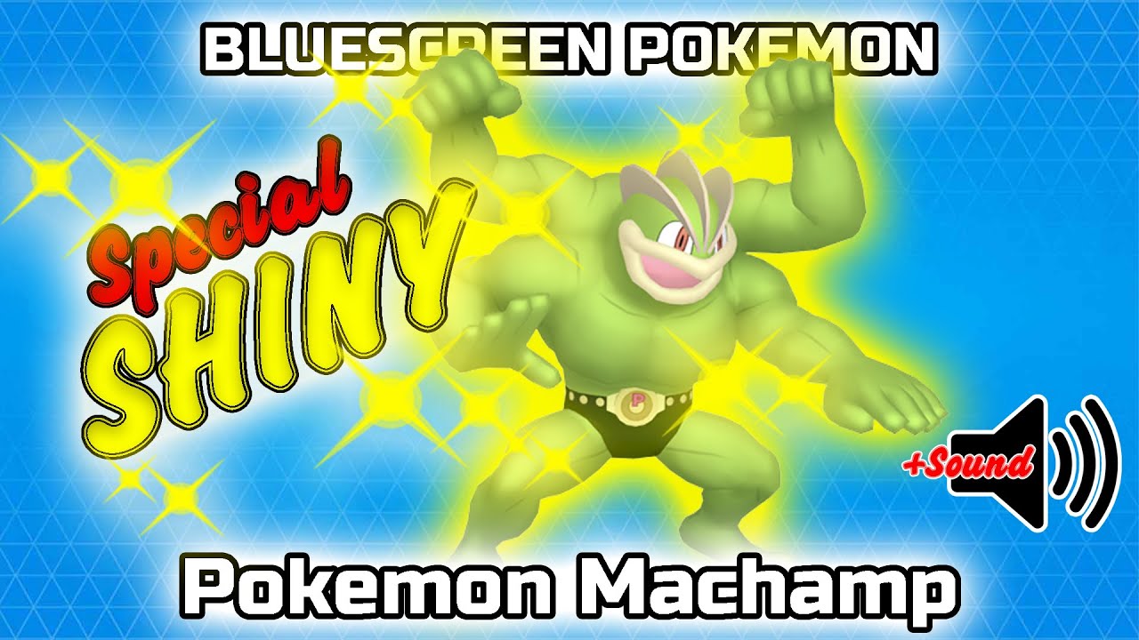 Pokemon Machamp Shiny | GreenScreen | Pokémon GO | 👍POGOTUBE - YouTube