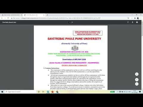 Time Tables SPPU Oct 2020 - YouTube