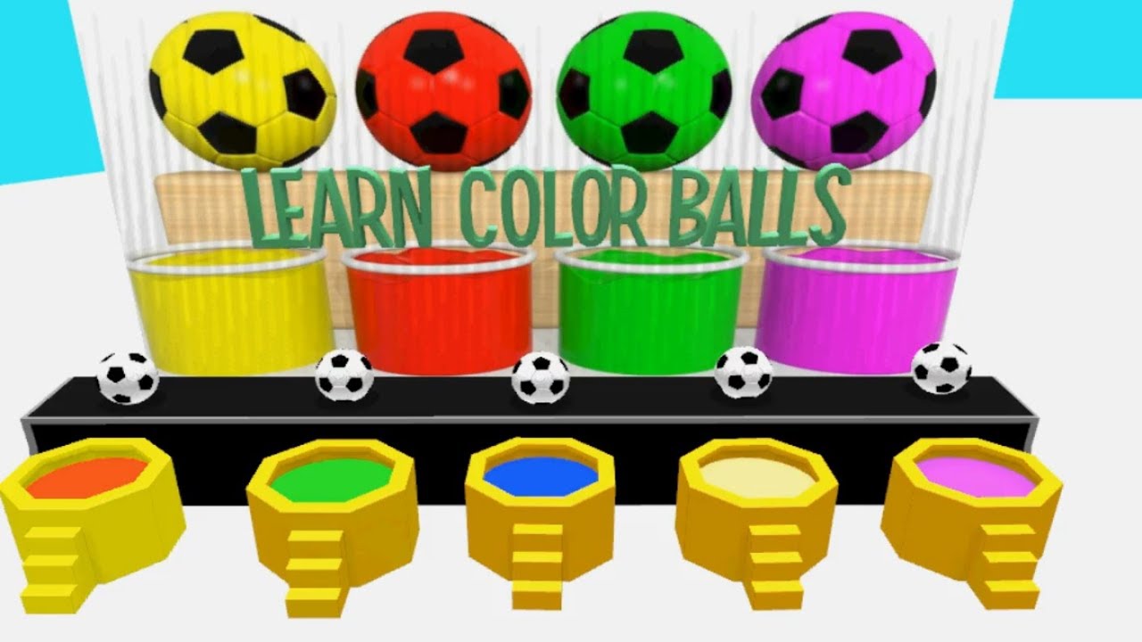 Creative Learn Colors with Soccer balls for Kids Children-Colors Ball ...