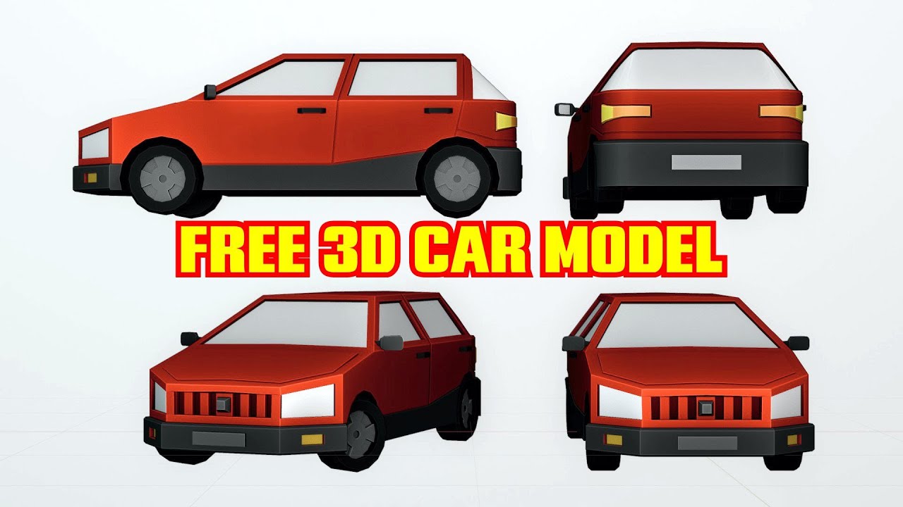 Free 3D Car Model for Unity & Unreal Engine | Ready for Car Controller ...
