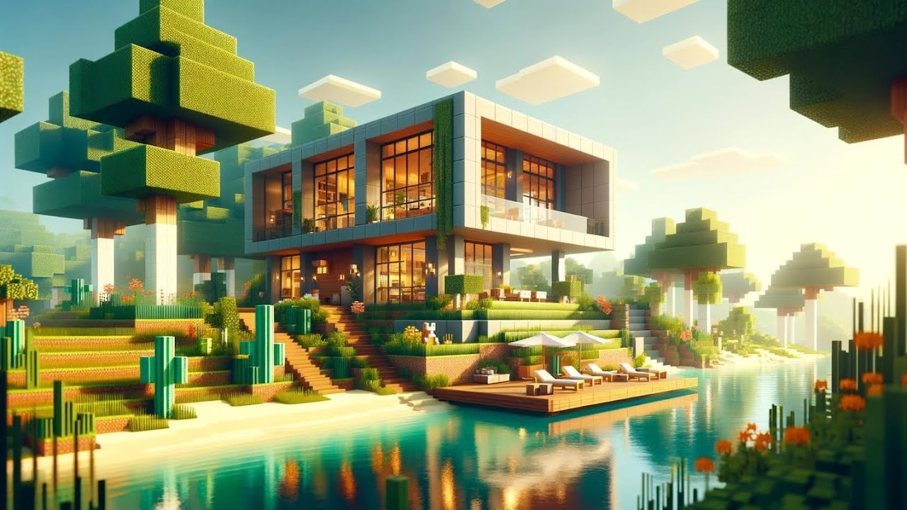 Minecraft Builds - 🌞 Summer Paradise: Building a Stunning Modern ...