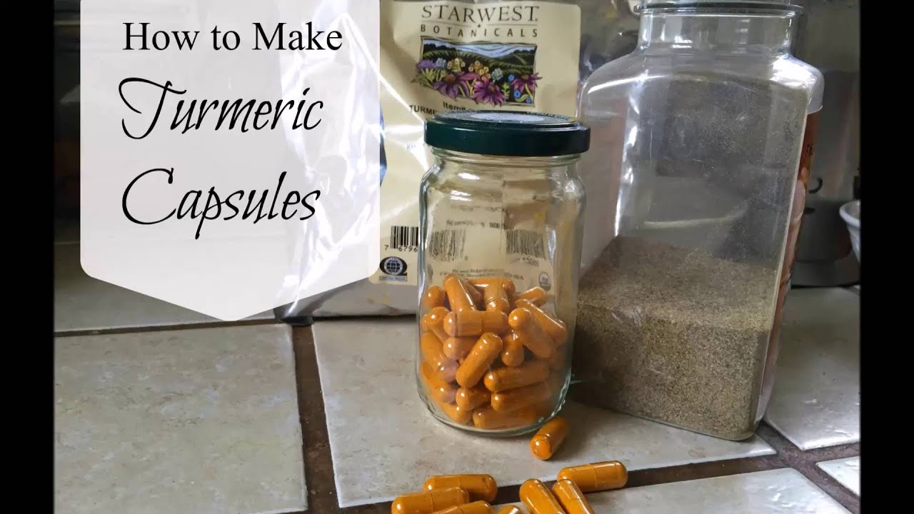 How to Make Turmeric Capsules - YouTube