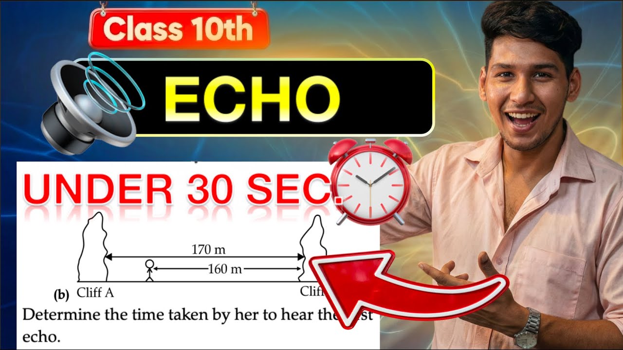 Solve Echo & Cliff Problems in 30 Seconds! 🔥 | Class 10 Physics ...