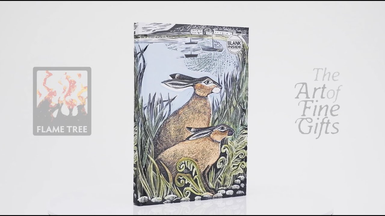 Angela Harding: Rathlin Hares (Foiled Blank Journal) - YouTube
