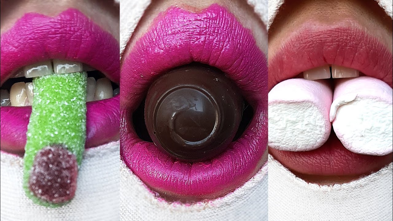 ASMR SWEETS Candy Eating Sound Relax - Oddly satisfying video - YouTube