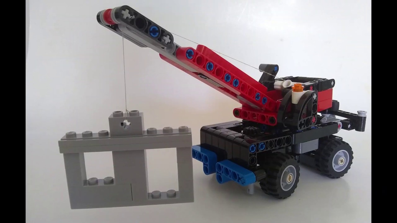Lego mini rough terrain crane (MOC) - YouTube