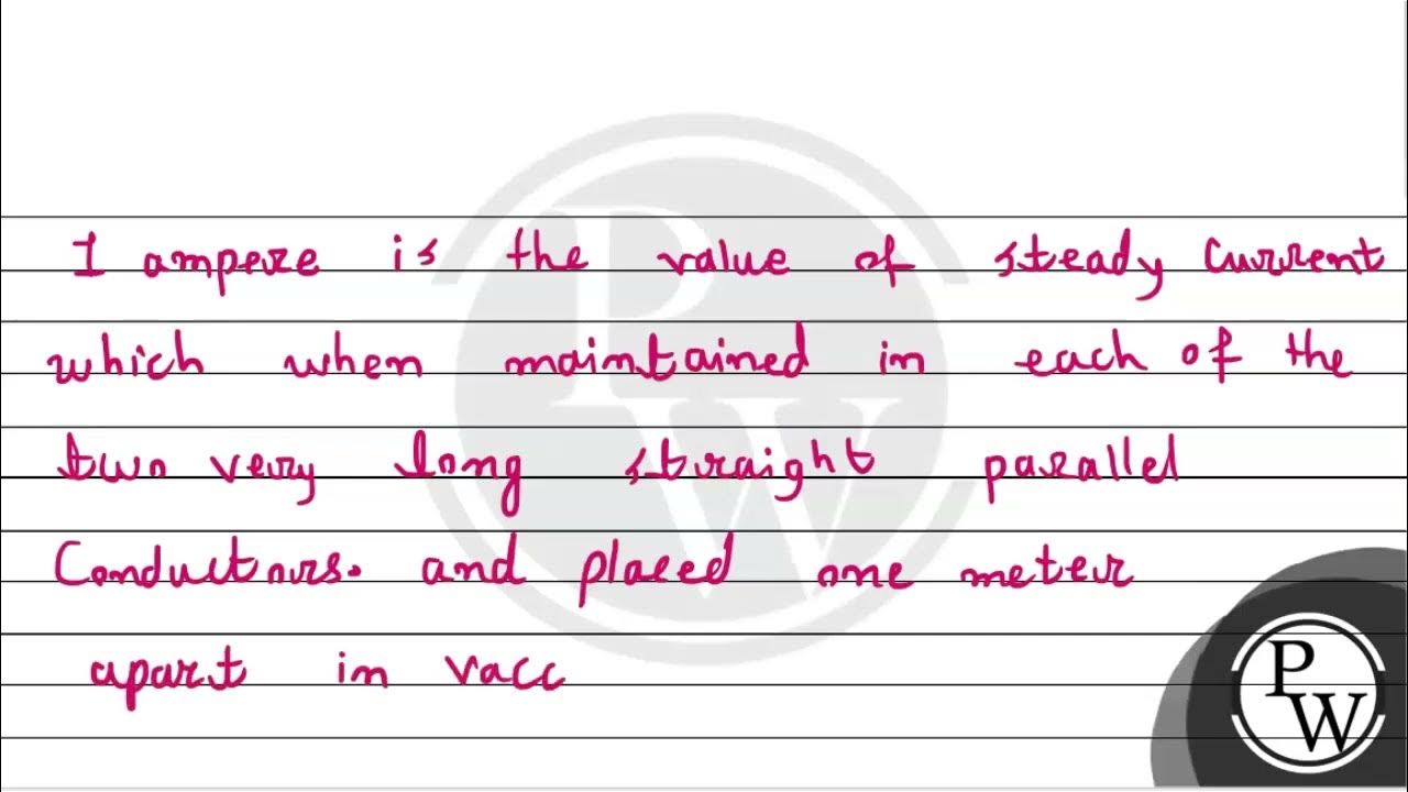 (a) Derive the expression for force per unit length between two long straight parallel current c ...