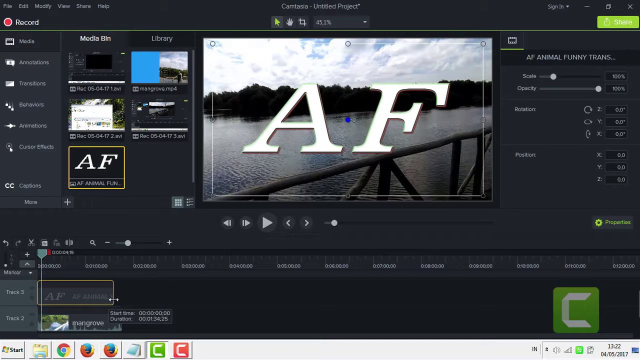 Cara memberikan Logo / watermark video camtasia 9 - YouTube