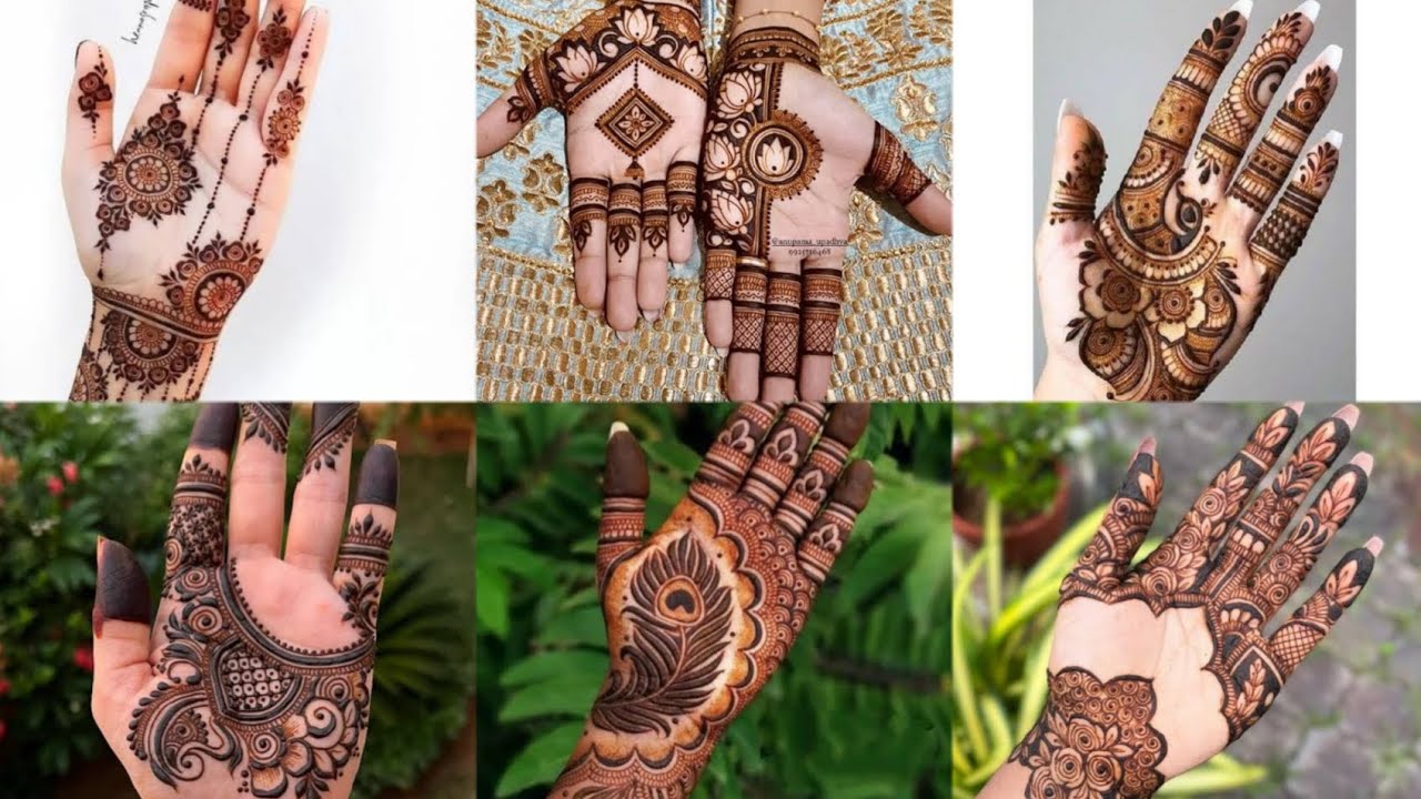 New mehdi designs 2023 lastest and trendy front hand mehdi designs for ...