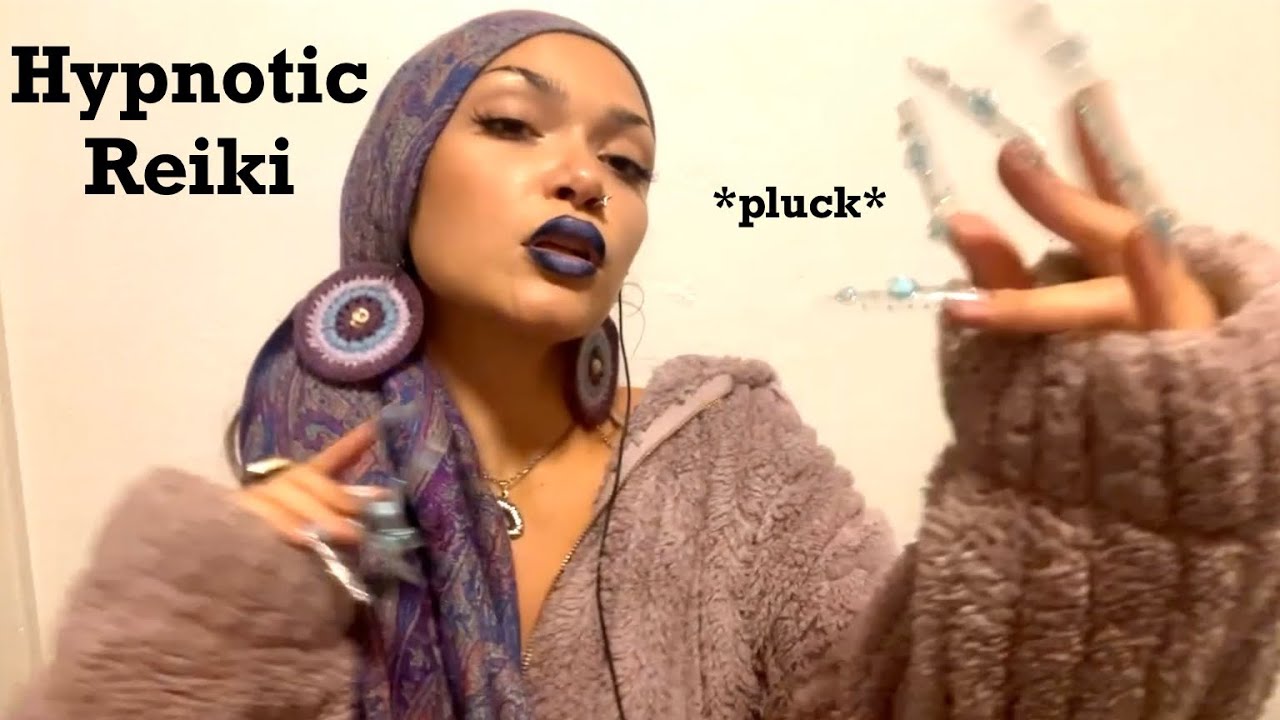 Energy plucking with XXL NAILS (clacking, tapping, personal attention ...